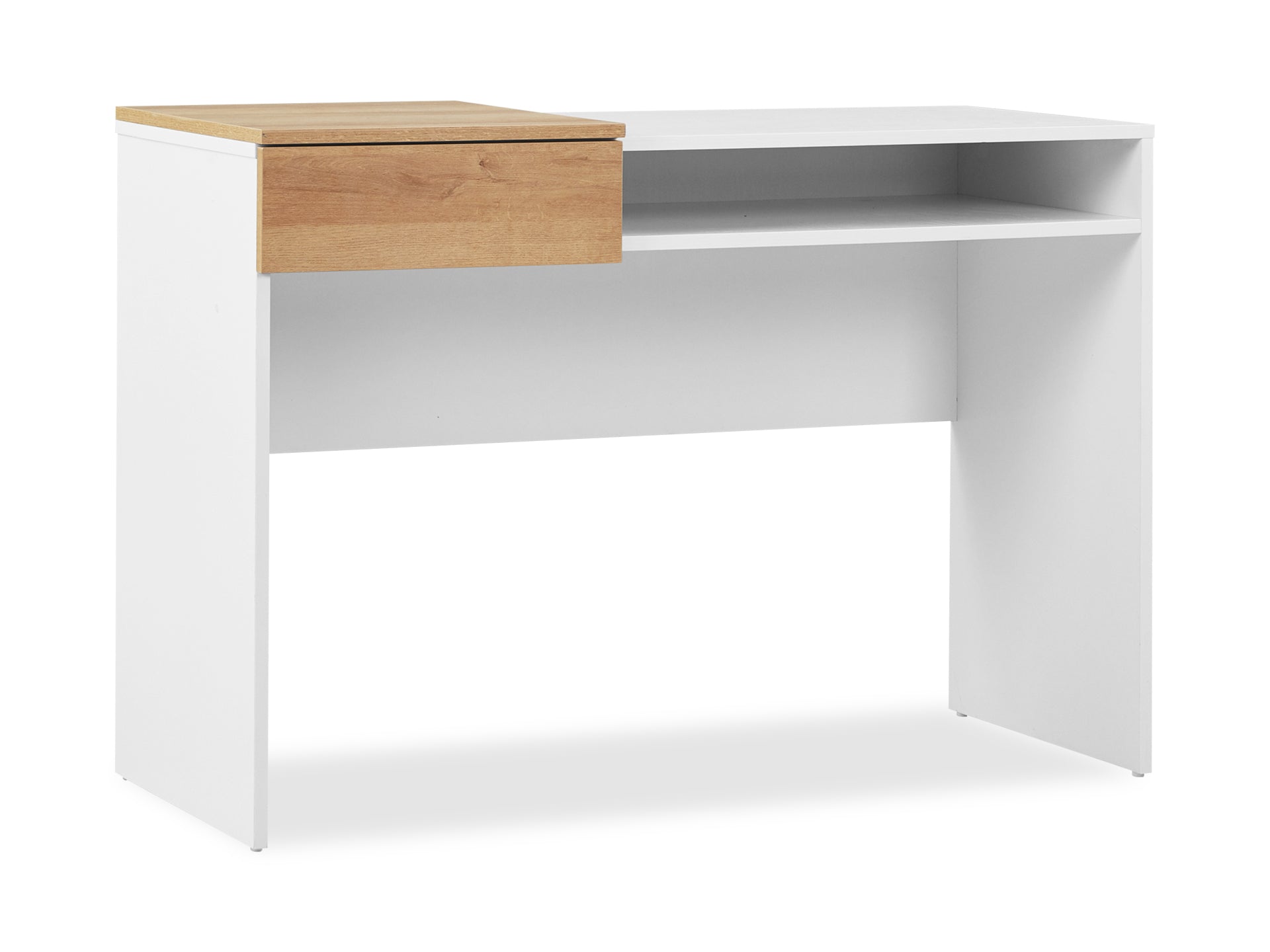 Archie 110cm Computer Desk - White | Modern Style – Treasurebox