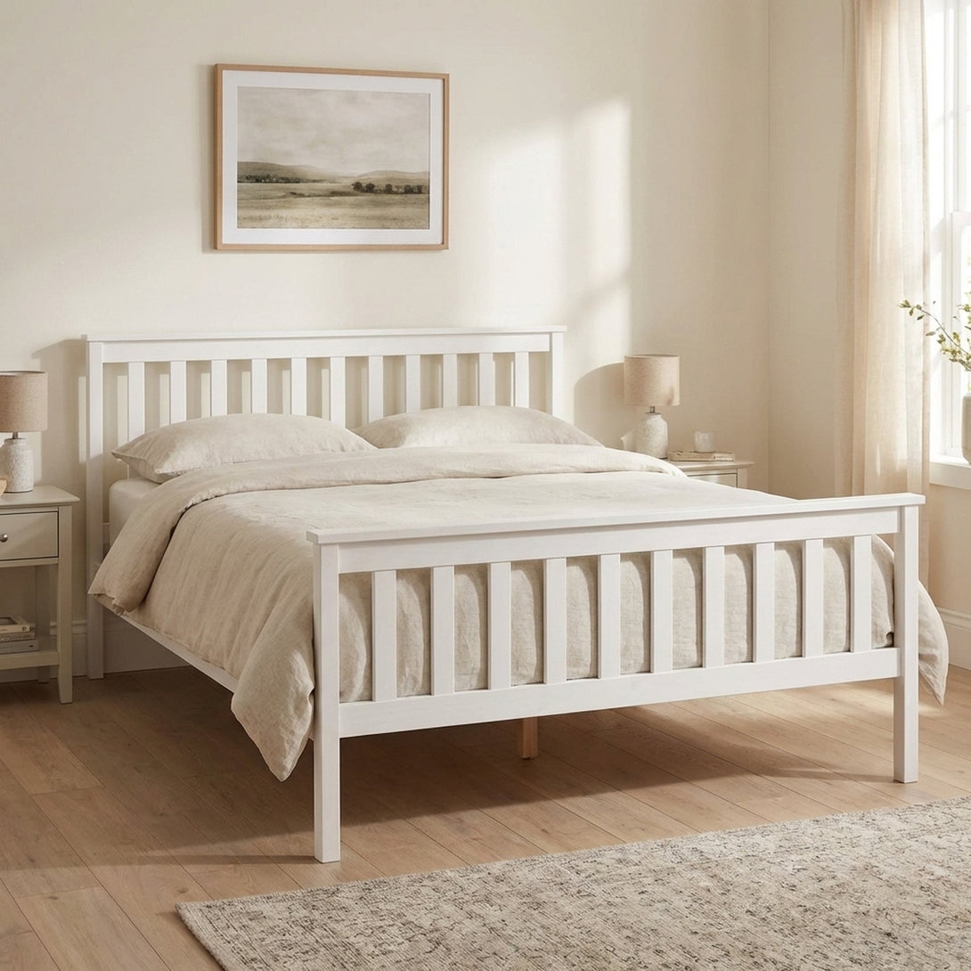 Andes Queen Wooden Bed Frame - Elegant Comfort – Treasurebox