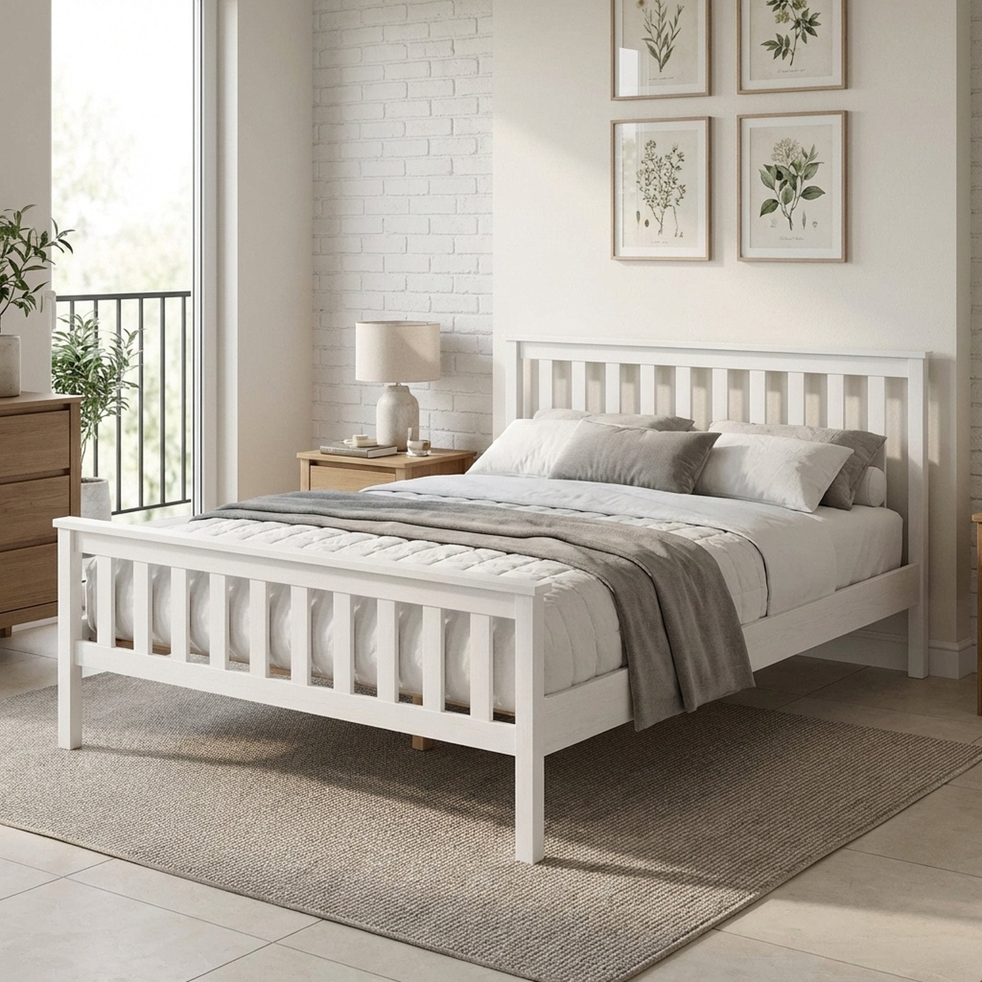 Andes Queen Wooden Bed Frame - Elegant Comfort – Treasurebox
