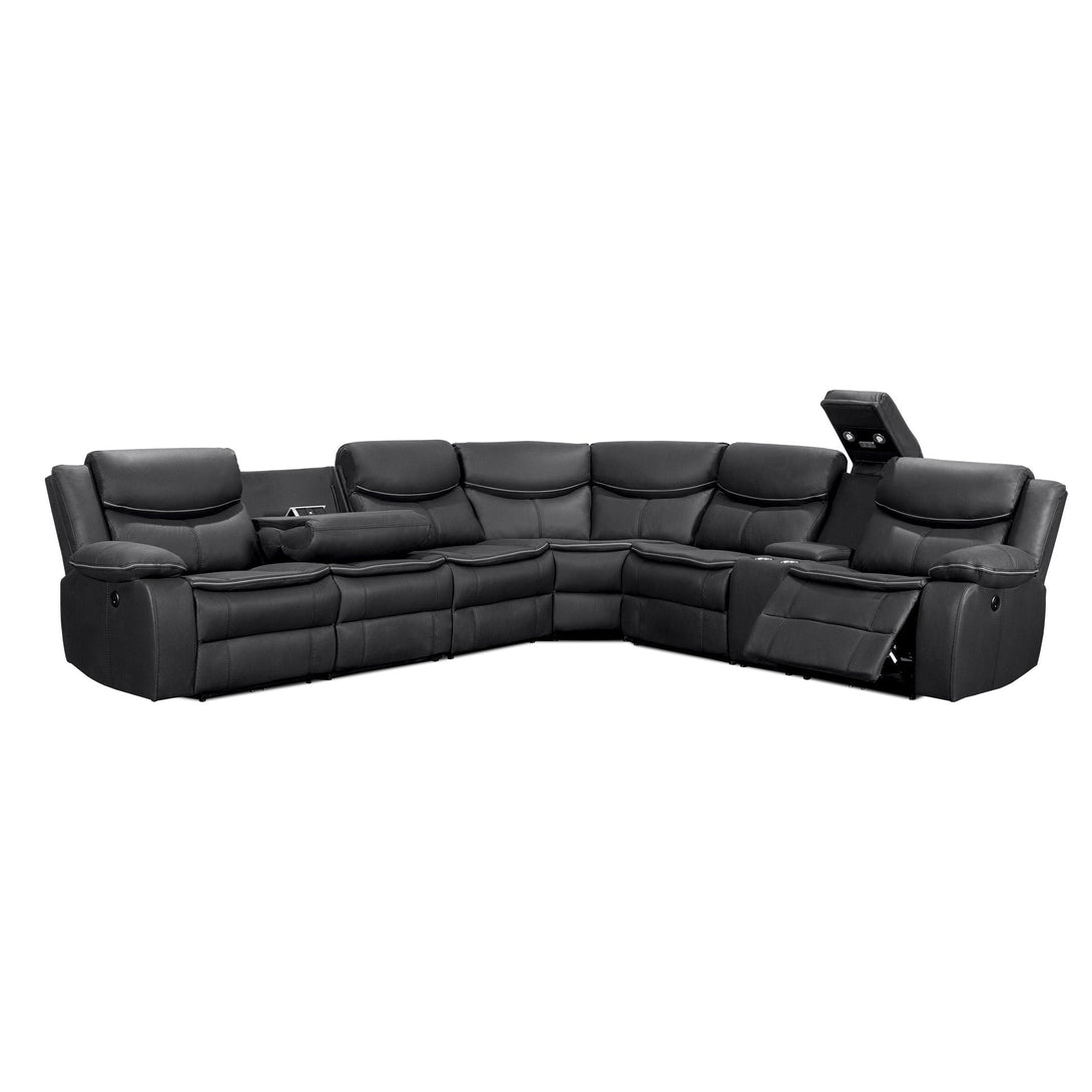 Mandan Electric Recliner Corner Sofa - Luxurious Comfort – Treasurebox