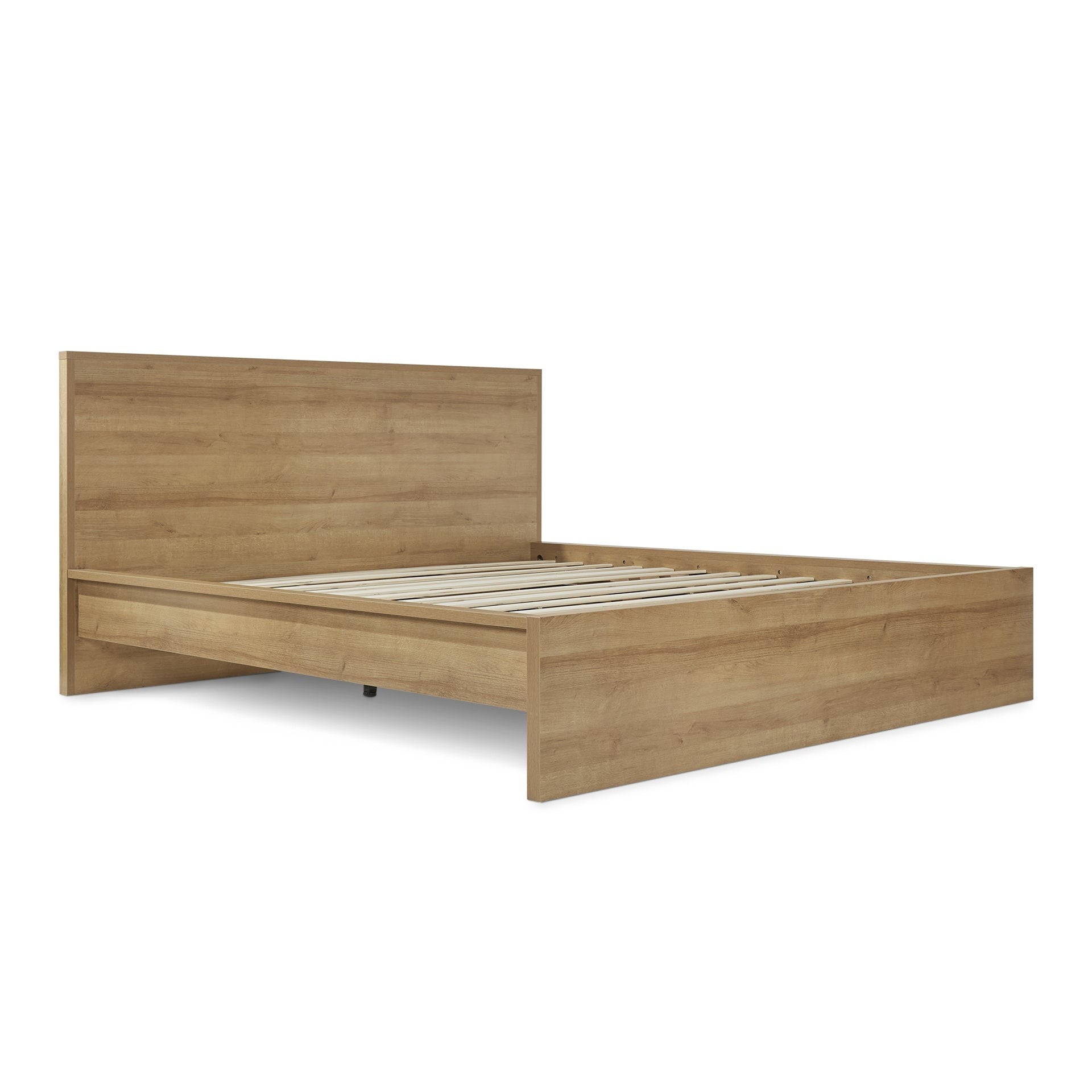 Harris Super King Bed Frame with Storage - Oak – Treasurebox