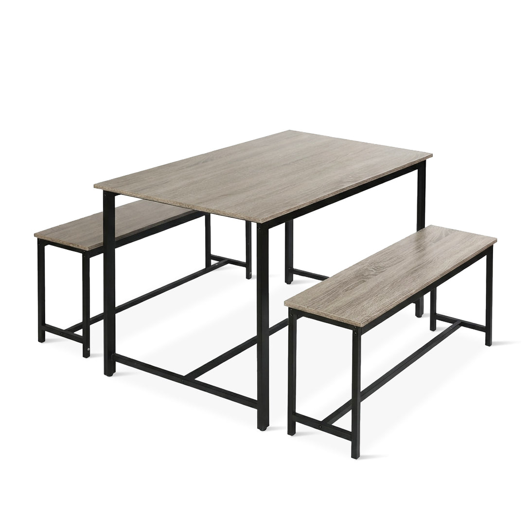 Merren 3 Piece Dining Set - Grey Oak – Treasurebox
