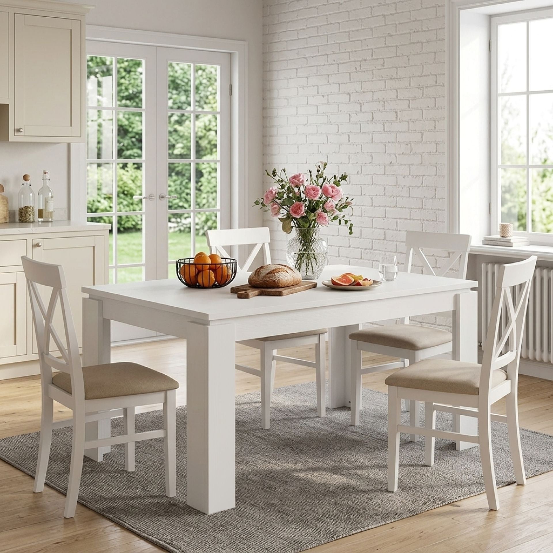 Surprising White Rectangle Table Pictures