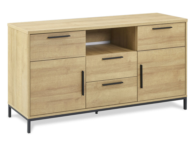 Kaden Sideboard Buffet Table - Oak – Treasurebox