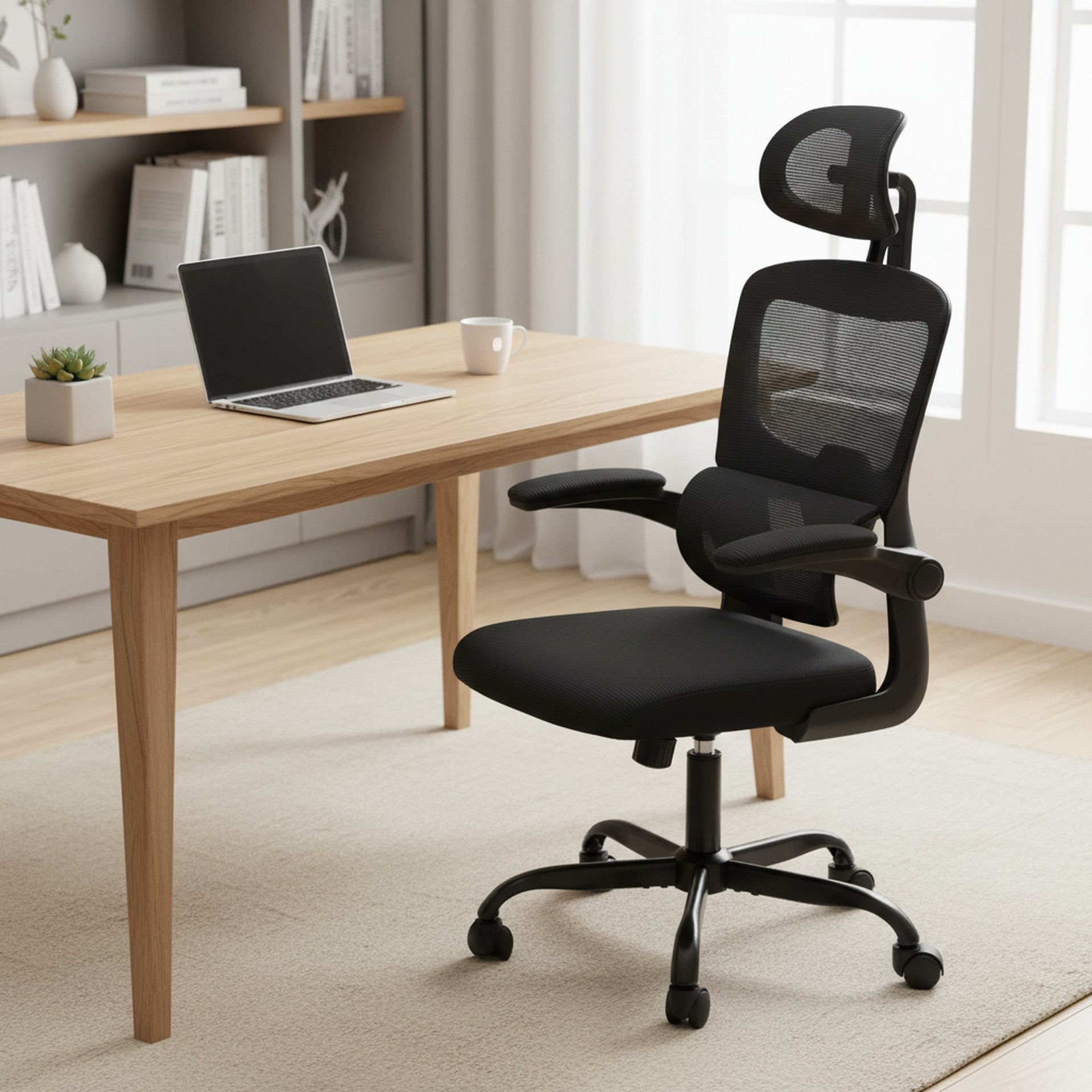 Edison Office Chair - Black | Comfort & Style – Treasurebox