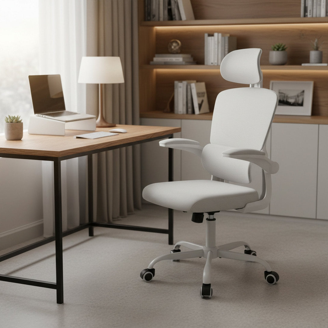 Edison Office Chair - Stylish Grey Comfort – Treasurebox