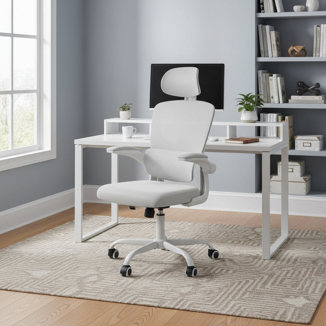 Edison Office Chair - Stylish Grey Comfort – Treasurebox