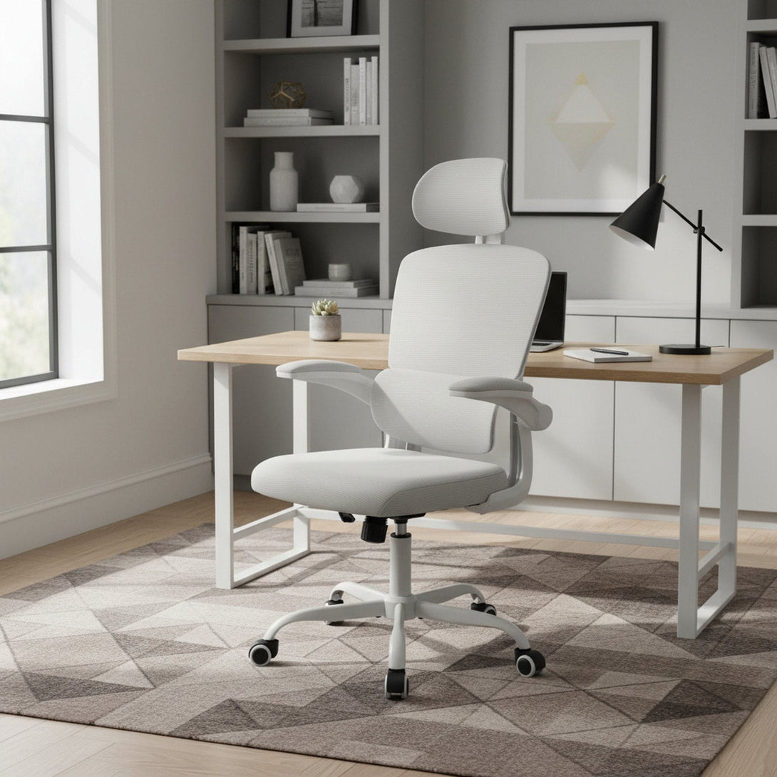 Edison Office Chair - Stylish Grey Comfort – Treasurebox
