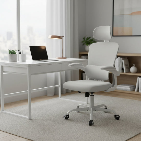 Edison Office Chair - Stylish Grey Comfort – Treasurebox