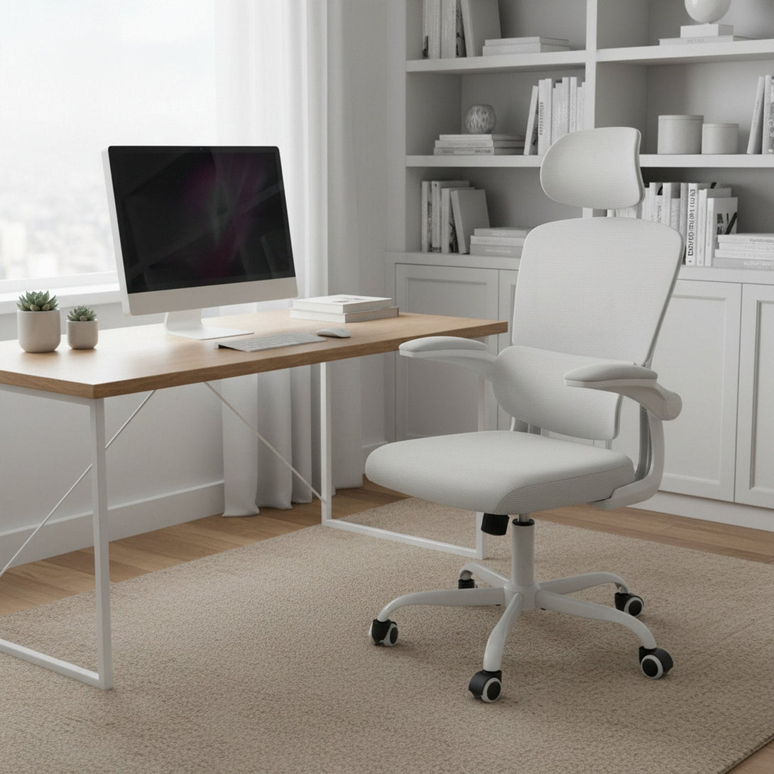 Edison Office Chair - Stylish Grey Comfort – Treasurebox