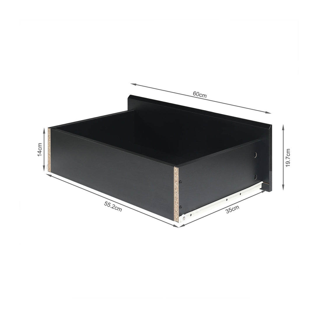 Angeles High Gloss 8 Drawer Lowboy - Black – Treasurebox