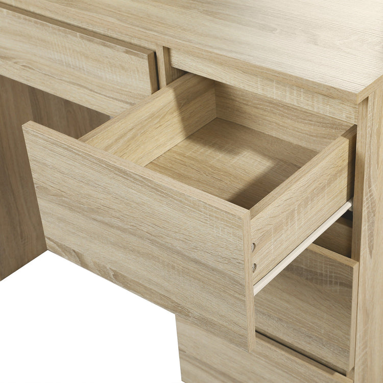BEGONIA 2 Piece Dressing Table with Mirror & Stool Set - Oak – Treasurebox