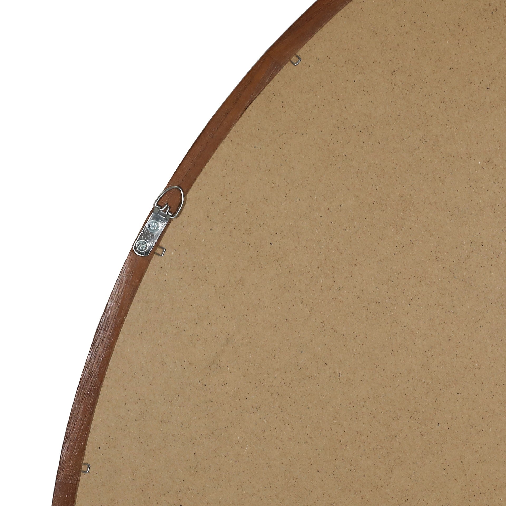 Echo Round Wooden Framed Wall Mirror 60cm - Dark Wood – Treasurebox