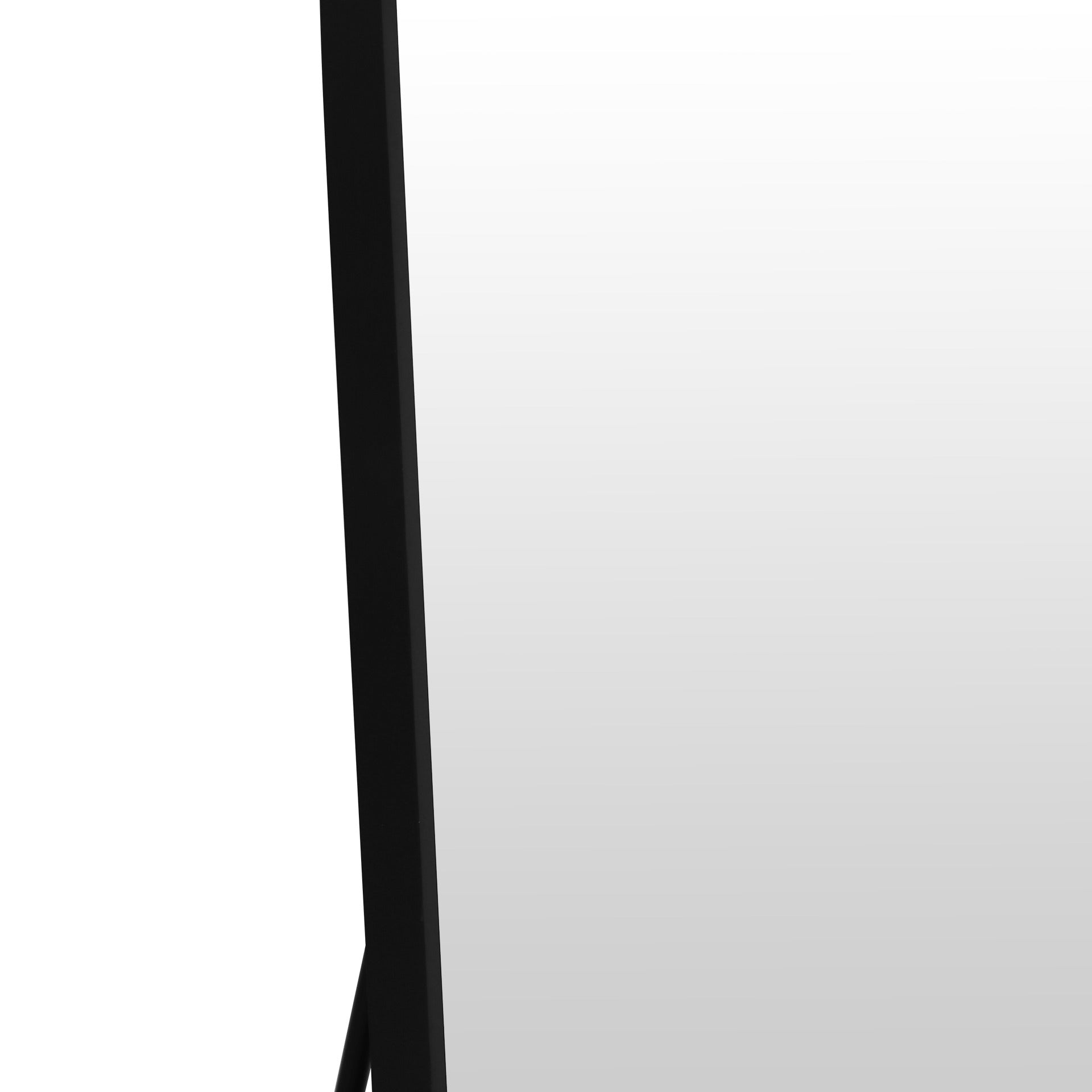 Stella Arched Freestanding Metal Mirror - Black – Treasurebox