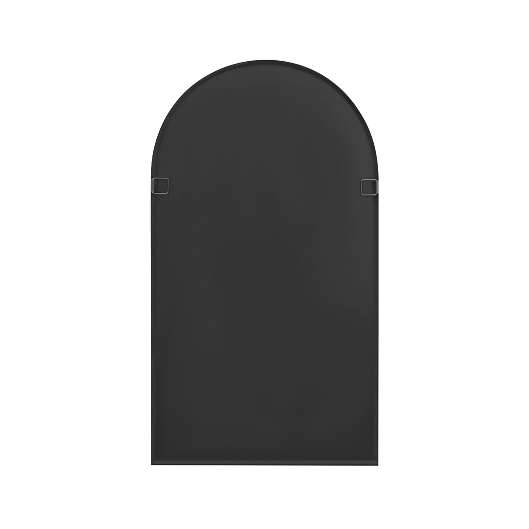 Luna Arched Metal Wall Mirror - Black – Treasurebox
