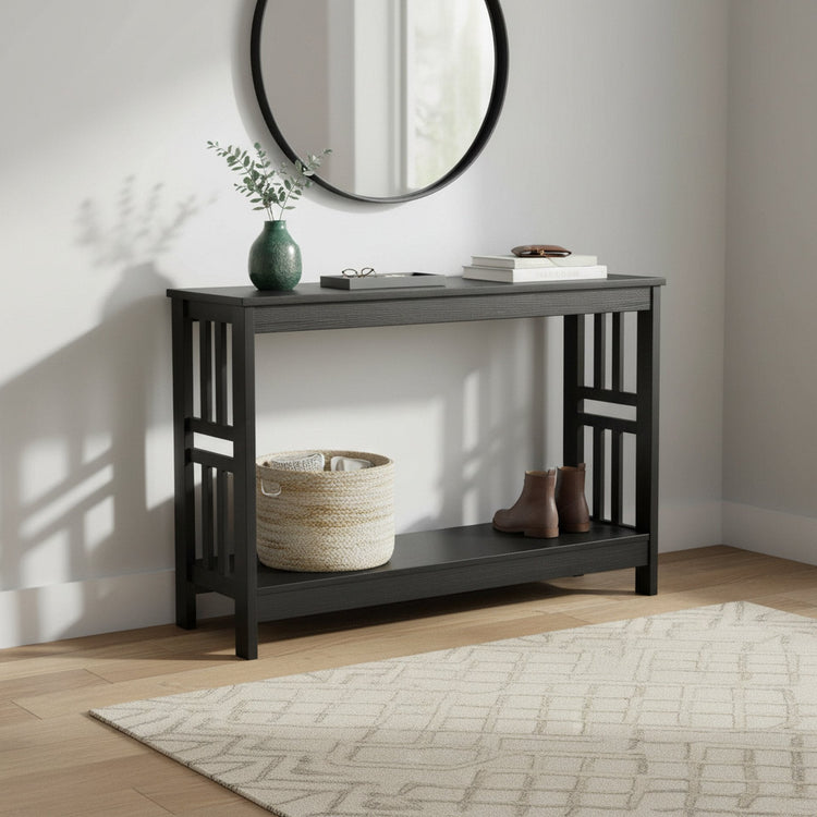 WULAR Wooden Console Table - Black | Modern & Durable Design – Treasurebox