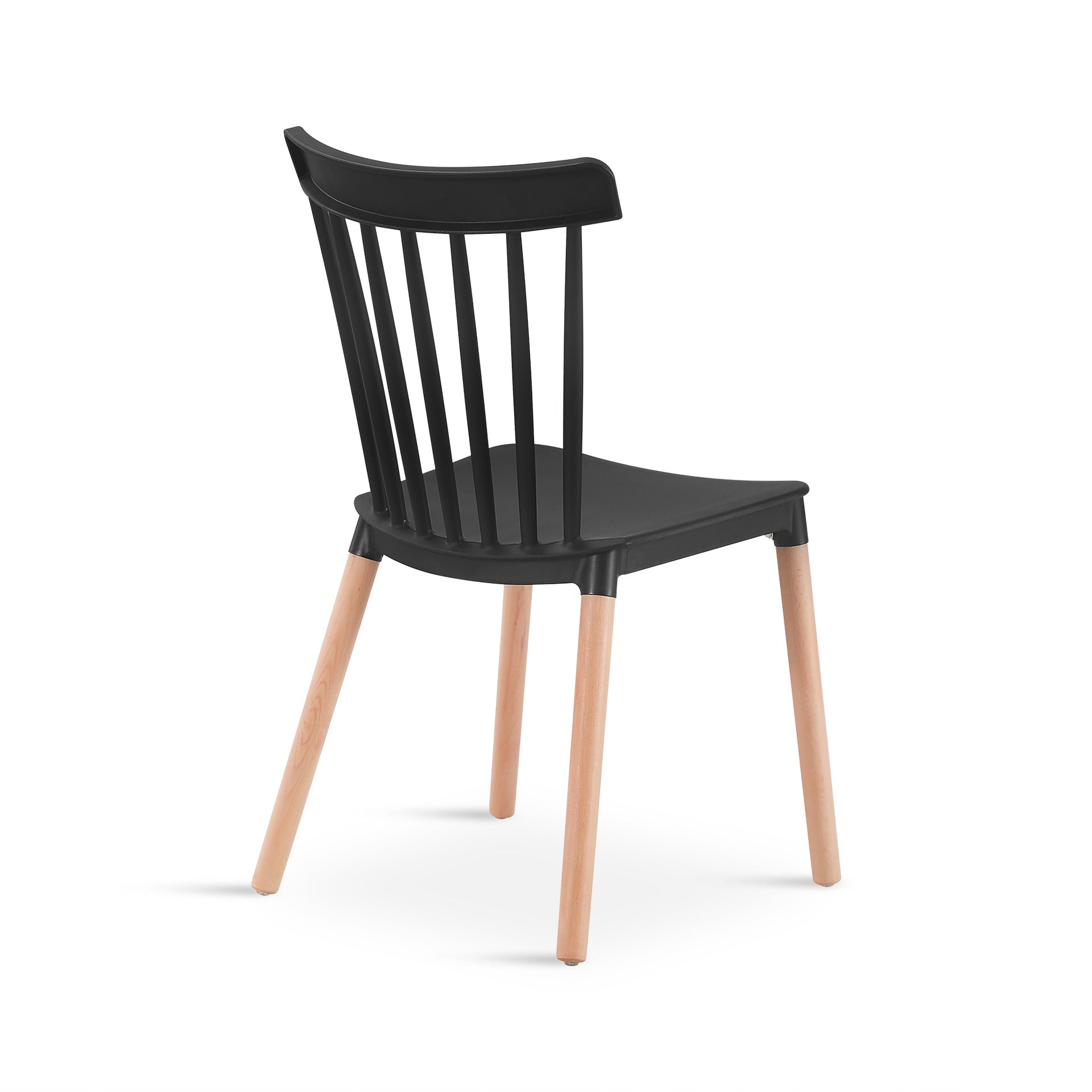 Cooper Dining Chair - Set of 4 - Black + Oak – Treasurebox