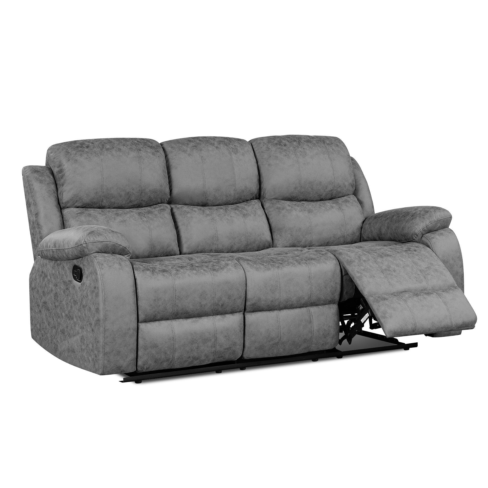 Wilson 3 Seater Recliner Sofa - Stylish Comfort in Grey – Treasurebox