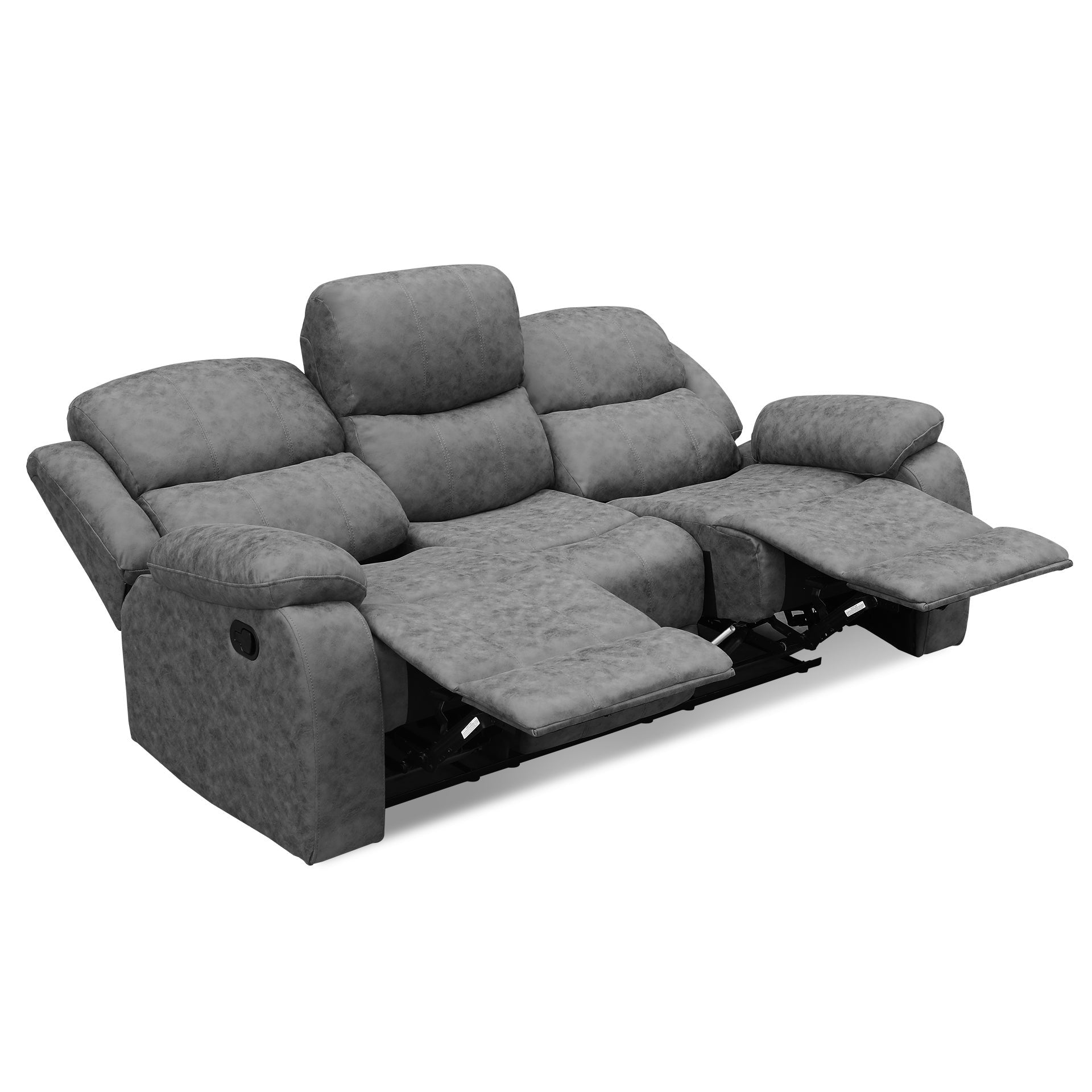 Wilson 3 Seater Recliner Sofa - Stylish Comfort in Grey – Treasurebox