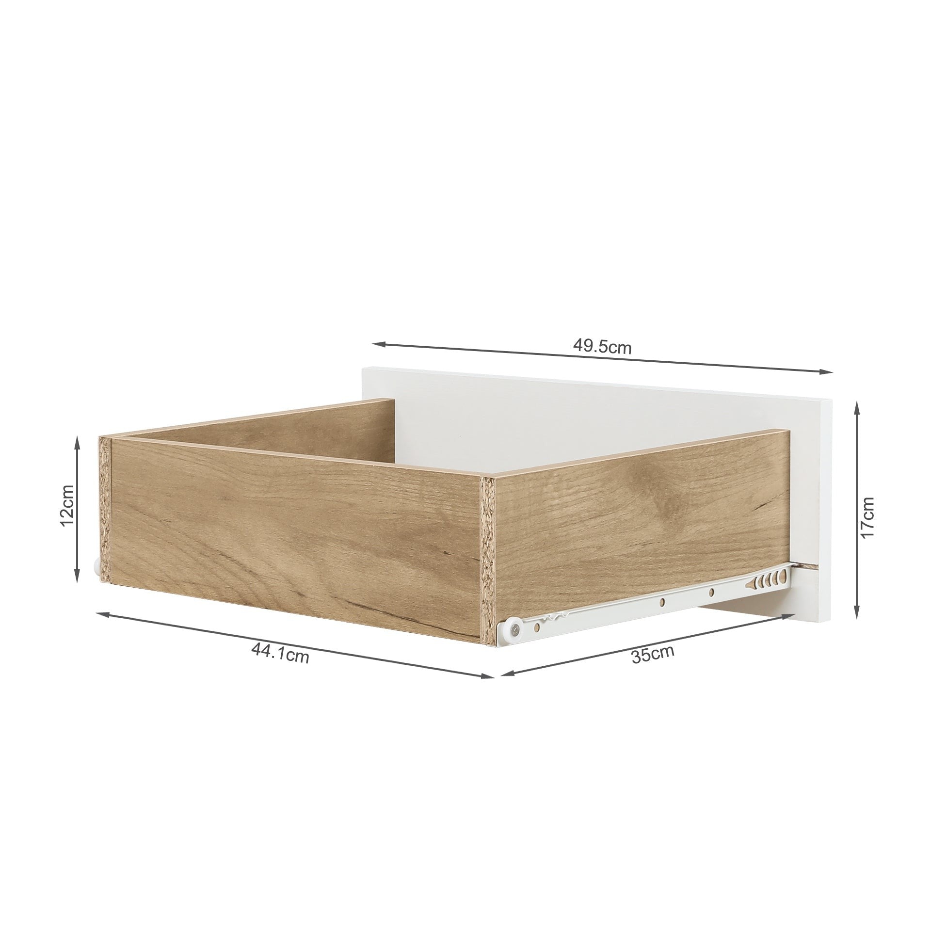 Alton Bedside Table - Natural + White – Treasurebox