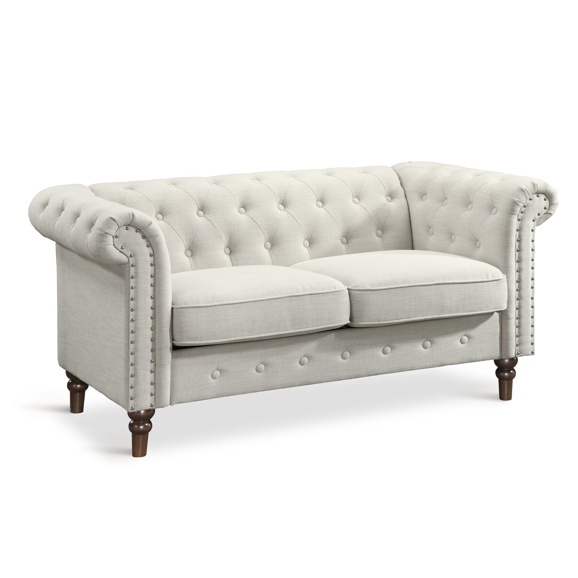 Chesley 2 Seater Sofa - Natural Oat | Retro Elegance – Treasurebox