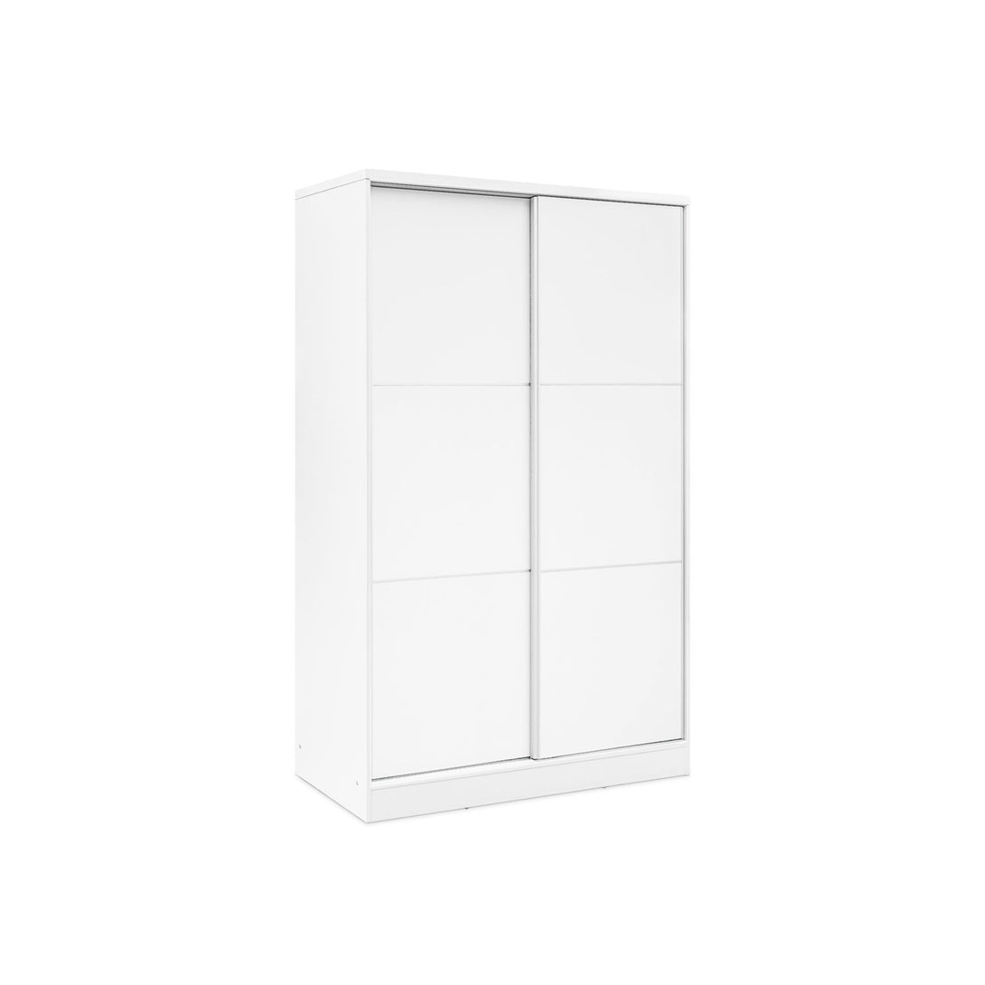 Tonto 120cm Wardrobe With Sliding Doors - White – Treasurebox