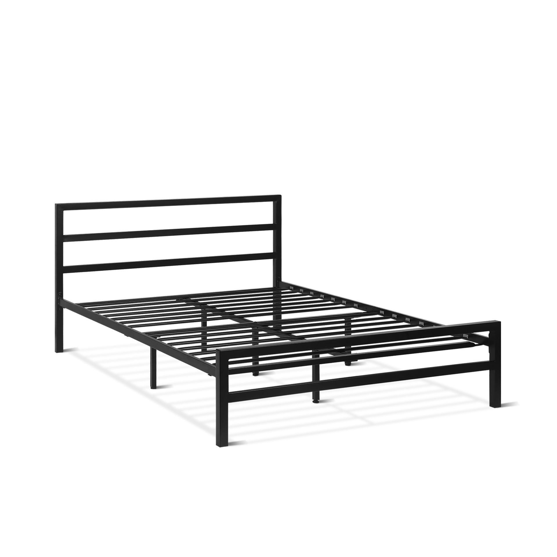 Dowe Double Metal Bed Frame - Black | Sleek & Sturdy – Treasurebox