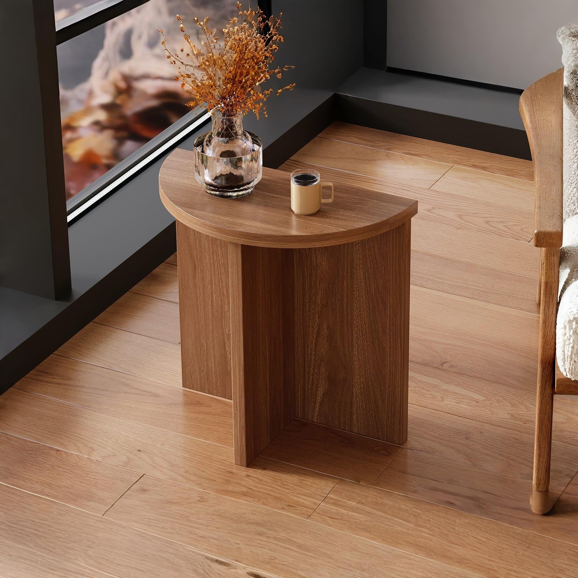 Custer Side Table - Walnut | Modern & Stylish Design – Treasurebox