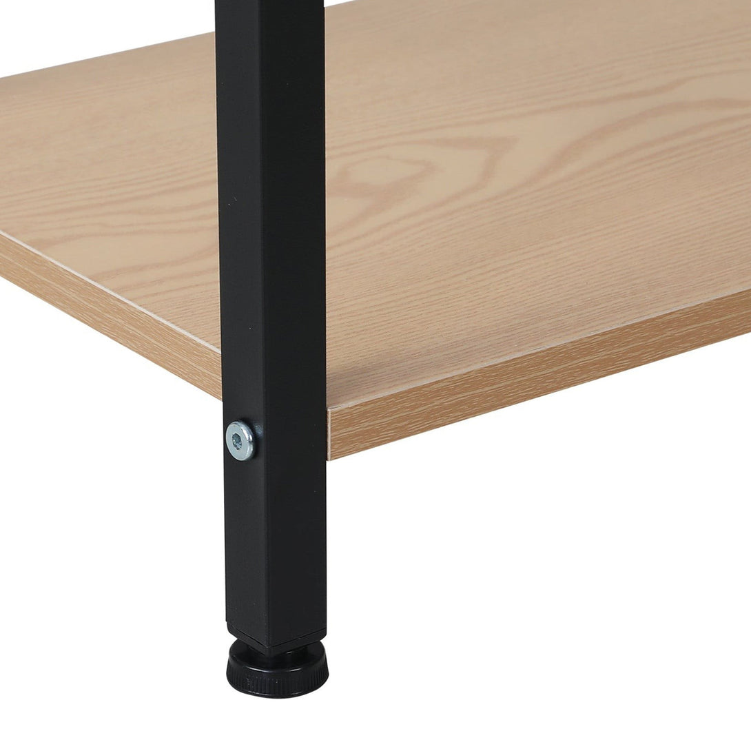 Hikuai 3 Tier Bookshelf - Natural + Black – Treasurebox