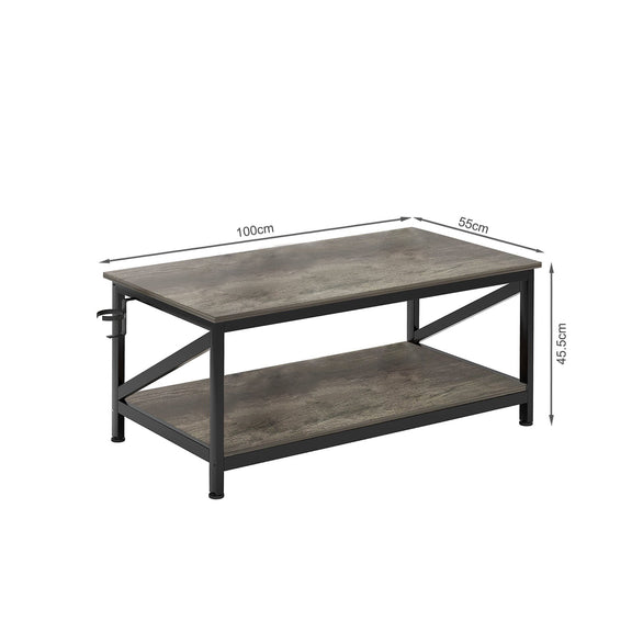 Atlas 1m Coffee Table - Grey Oak | Stylish & Functional – Treasurebox