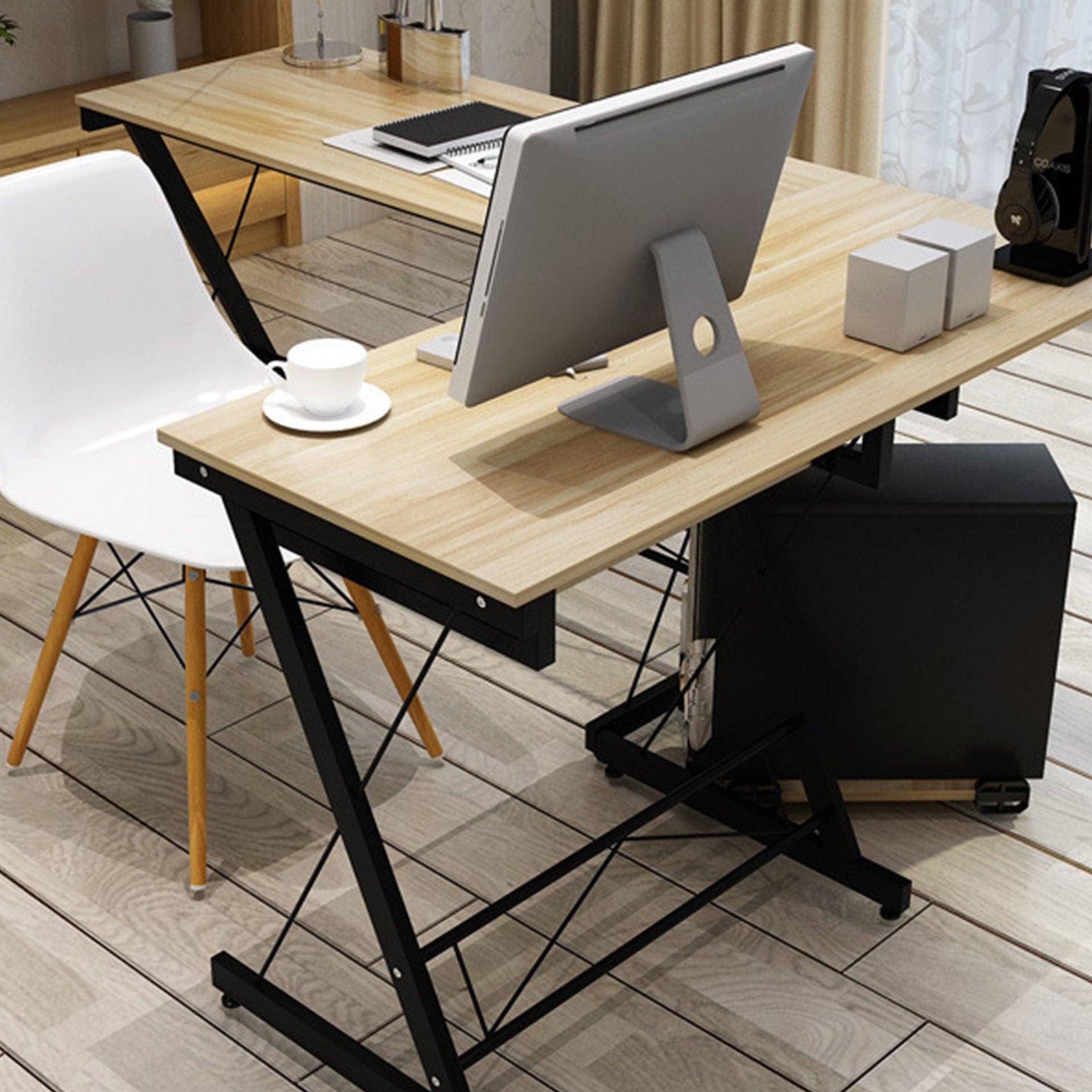 Steven Computer Corner Desk - Natural | Stylish & Space-Saving ...