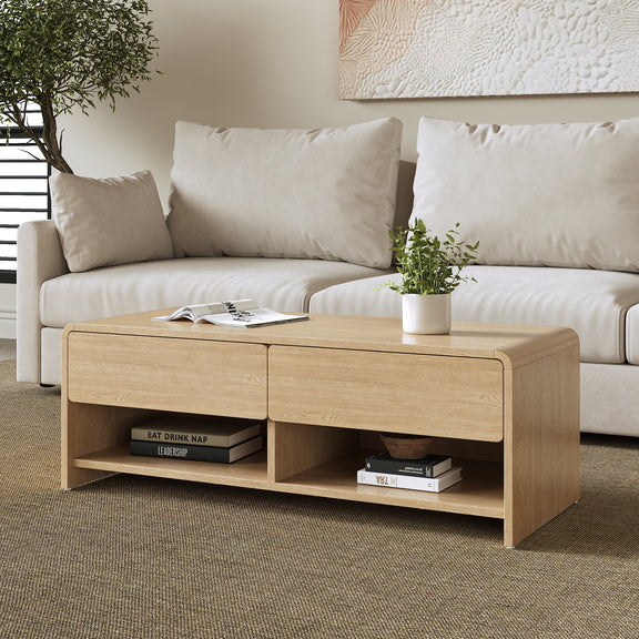 Blake Coffee Table - Oak | Modern Design & Utility – Treasurebox