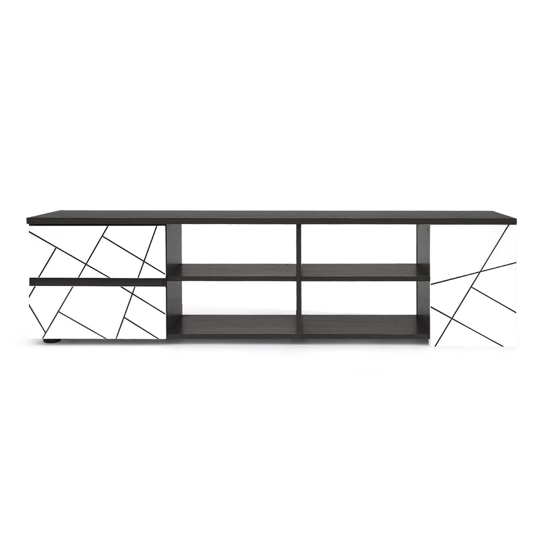 Dustin 1.5m Entertainment Unit - Oak Grey + White – Treasurebox
