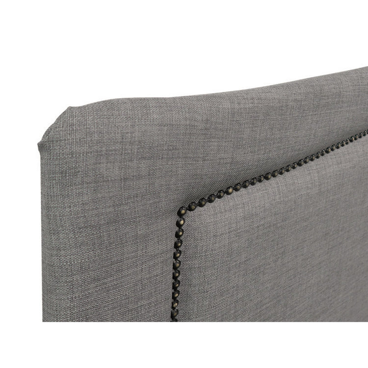 WINSTON Upholstered Headboard Queen - SLATE – Treasurebox