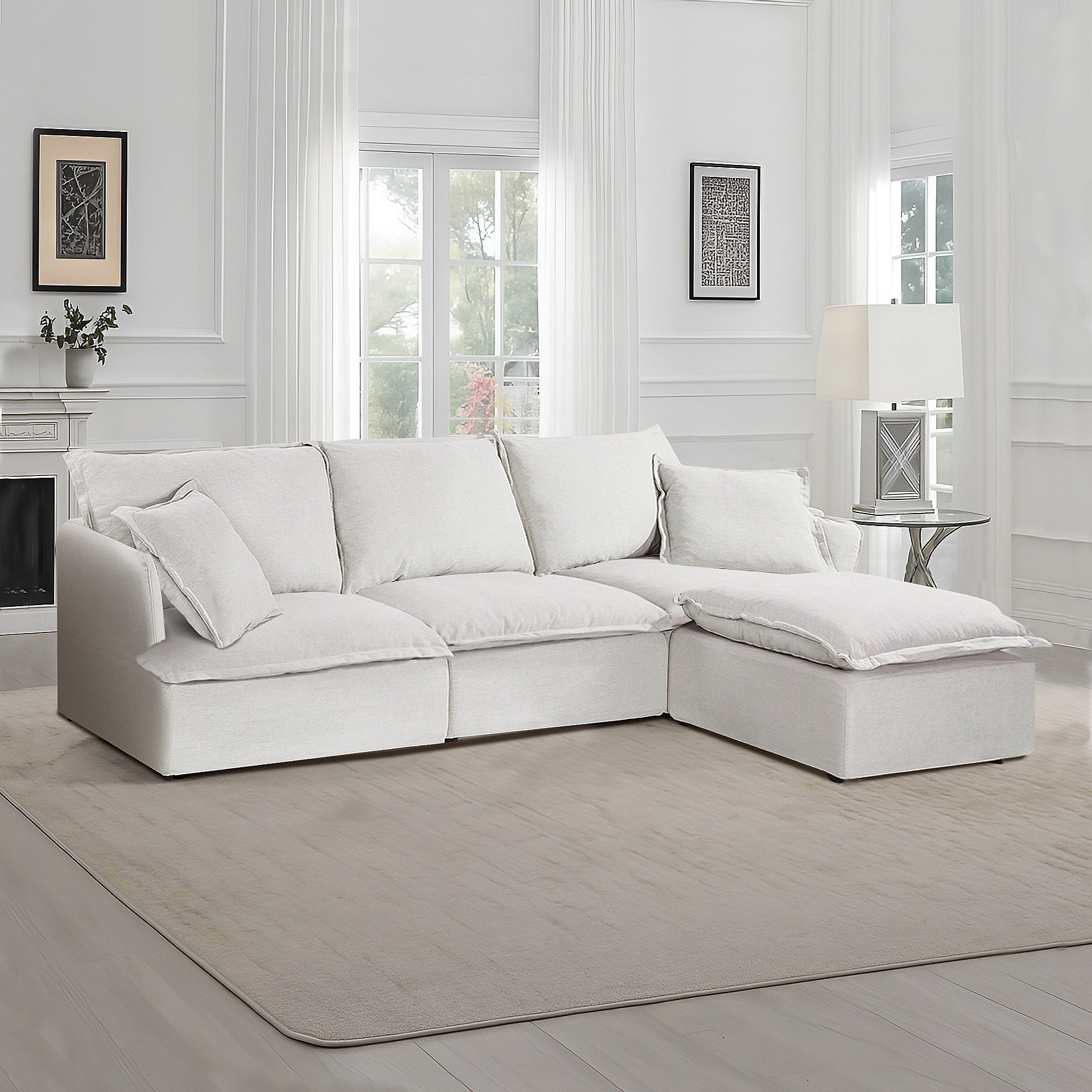 Haworth Modular Sofa - Silver Cloud – Treasurebox