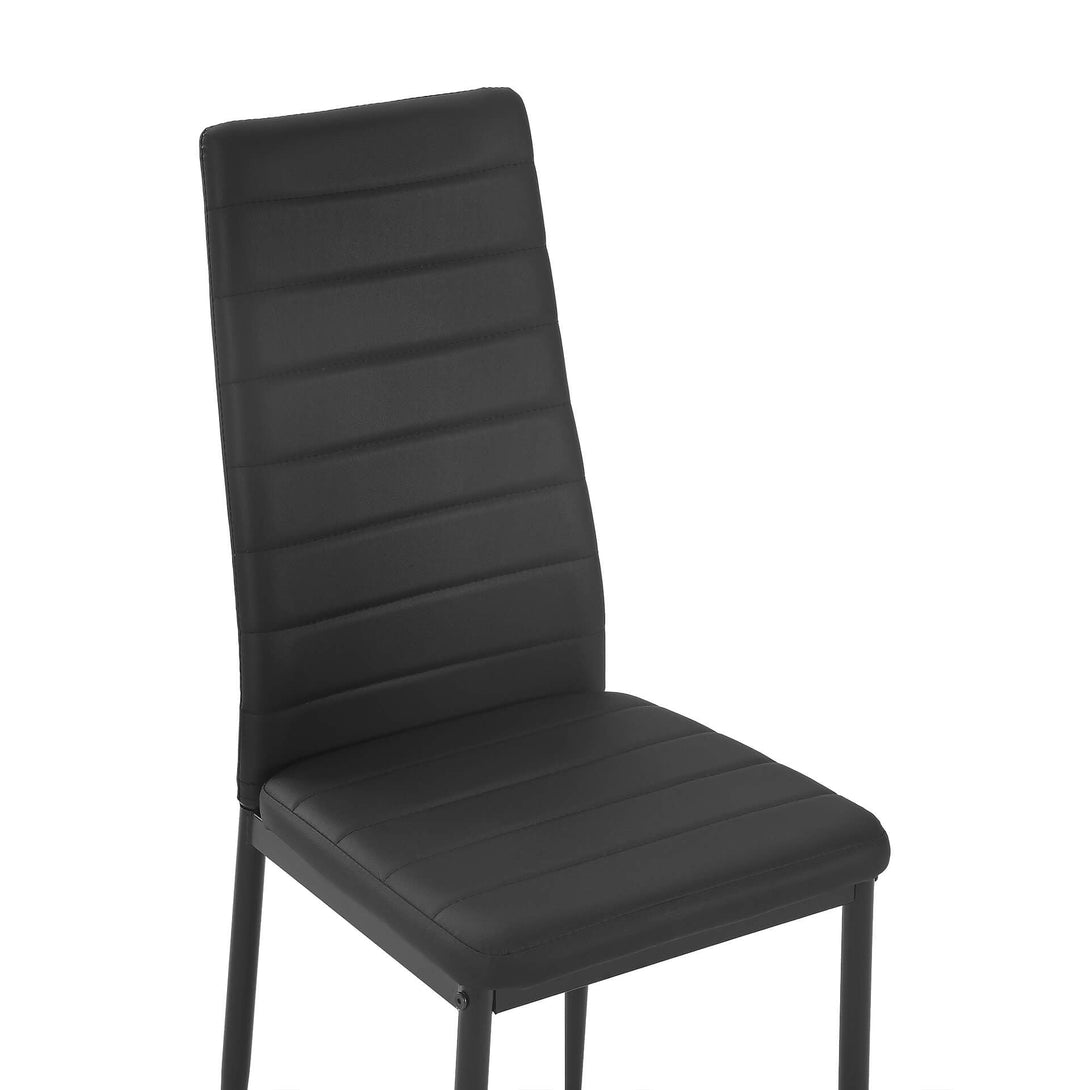Samuel 7 Piece 1.6m Dining Set - Black | Modern Style – Treasurebox